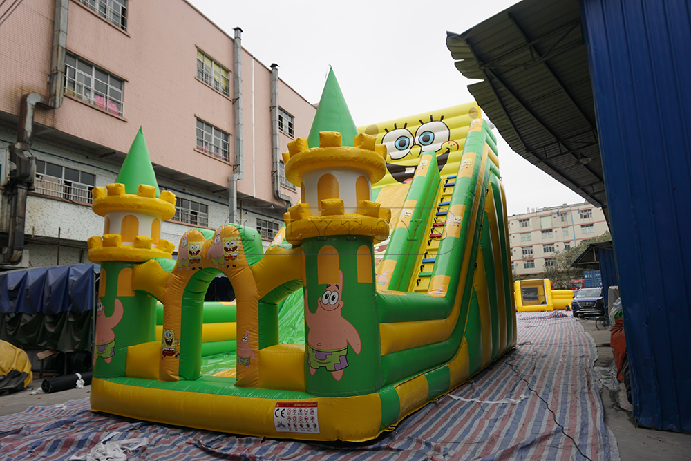Sale SpongeBob Inflatable Jumping Castle Slide