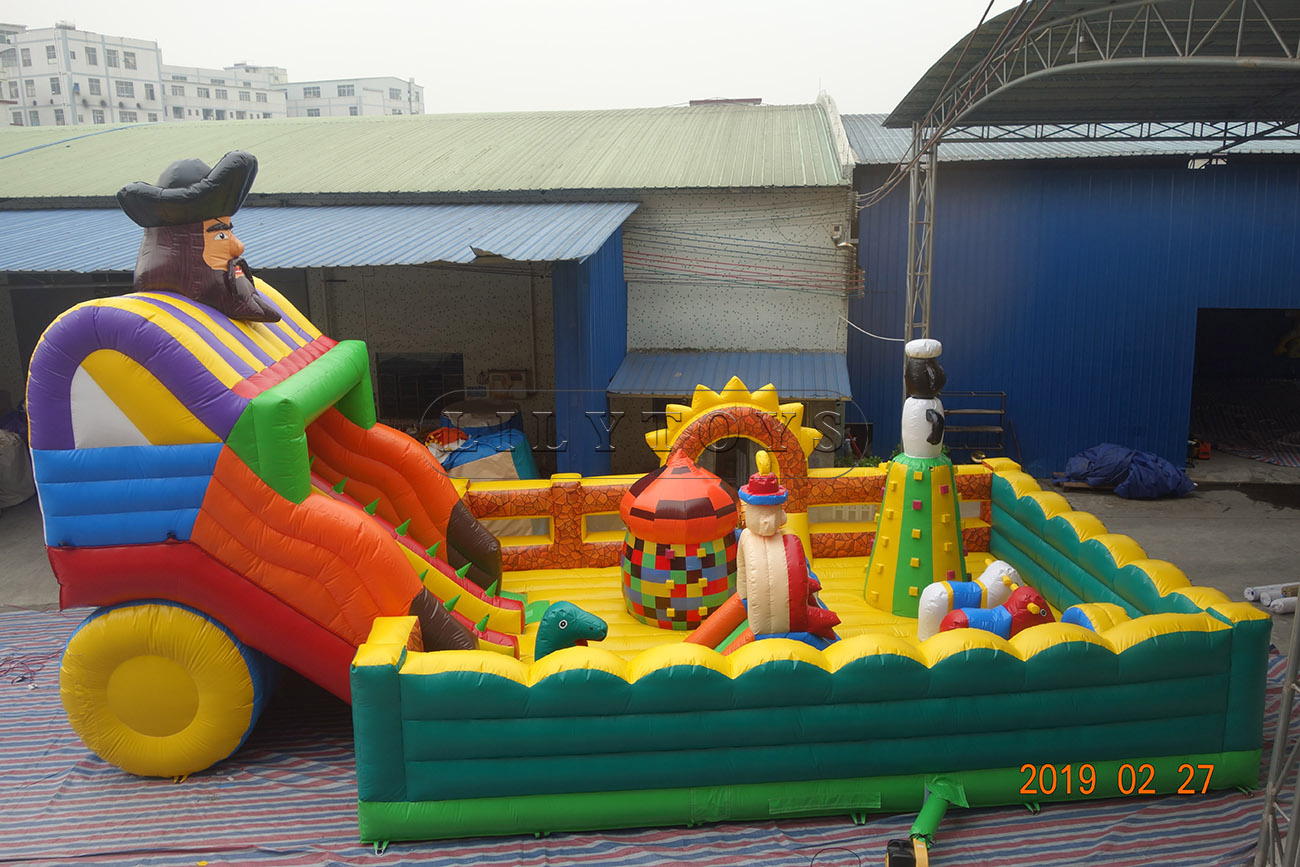 Pirate giant commercial grade bounce mat inflatable slide inflatable ...